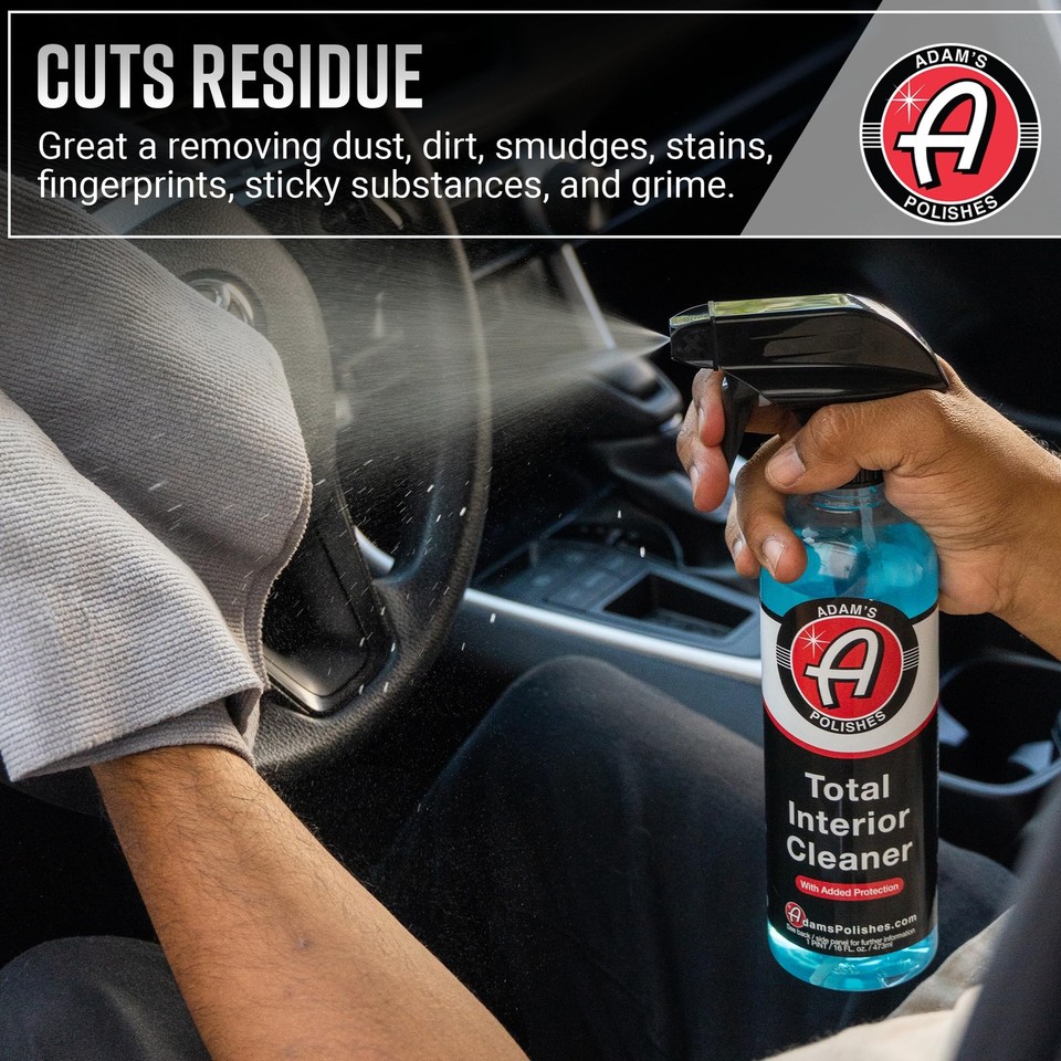 Adams Polishes Total Interior Cleaner Protectant, Quick Detailer SiO2 ...