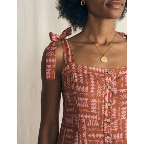 Fahery Collection Artist Series Dress XS Anna KahaleKulu Pink Brown ...