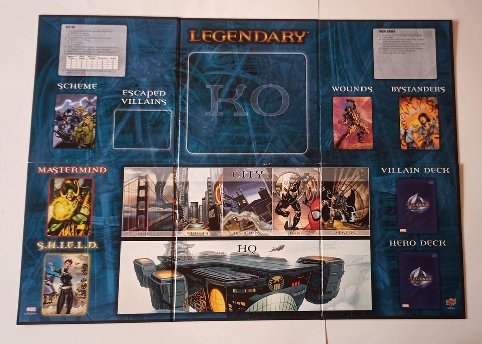 Marvel Legendary Core Box Deck Building Card Board Game Custom Dividers ...