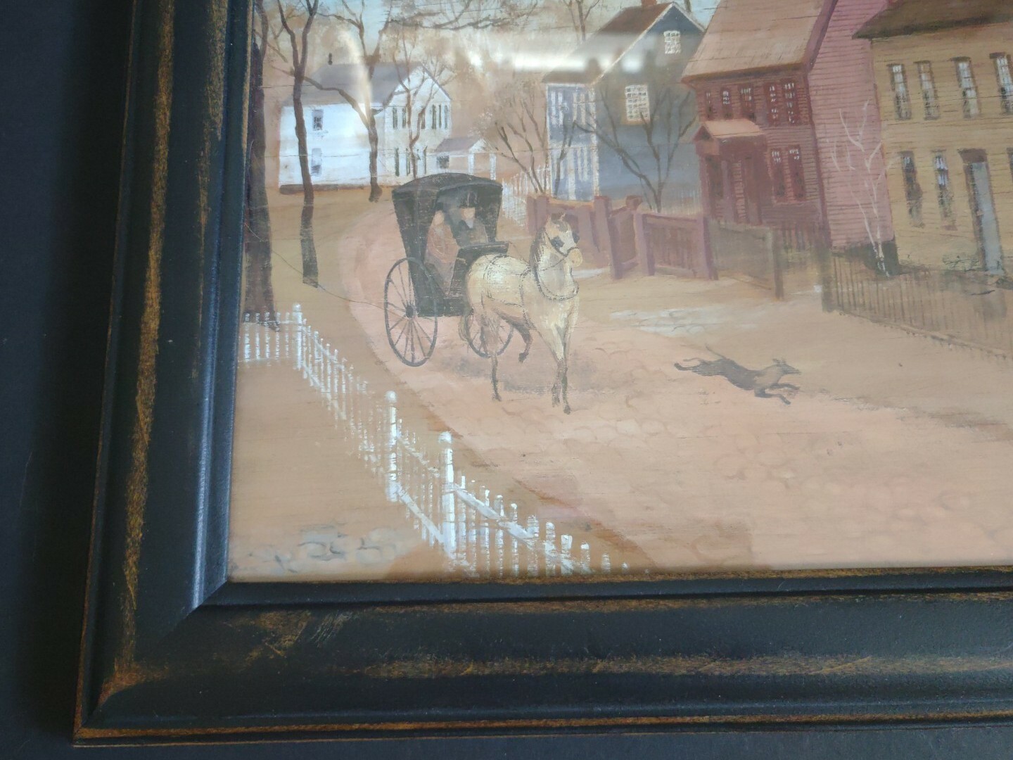 Katie Berry Folk Art Print Framed Picture 17" x 14" | eBay