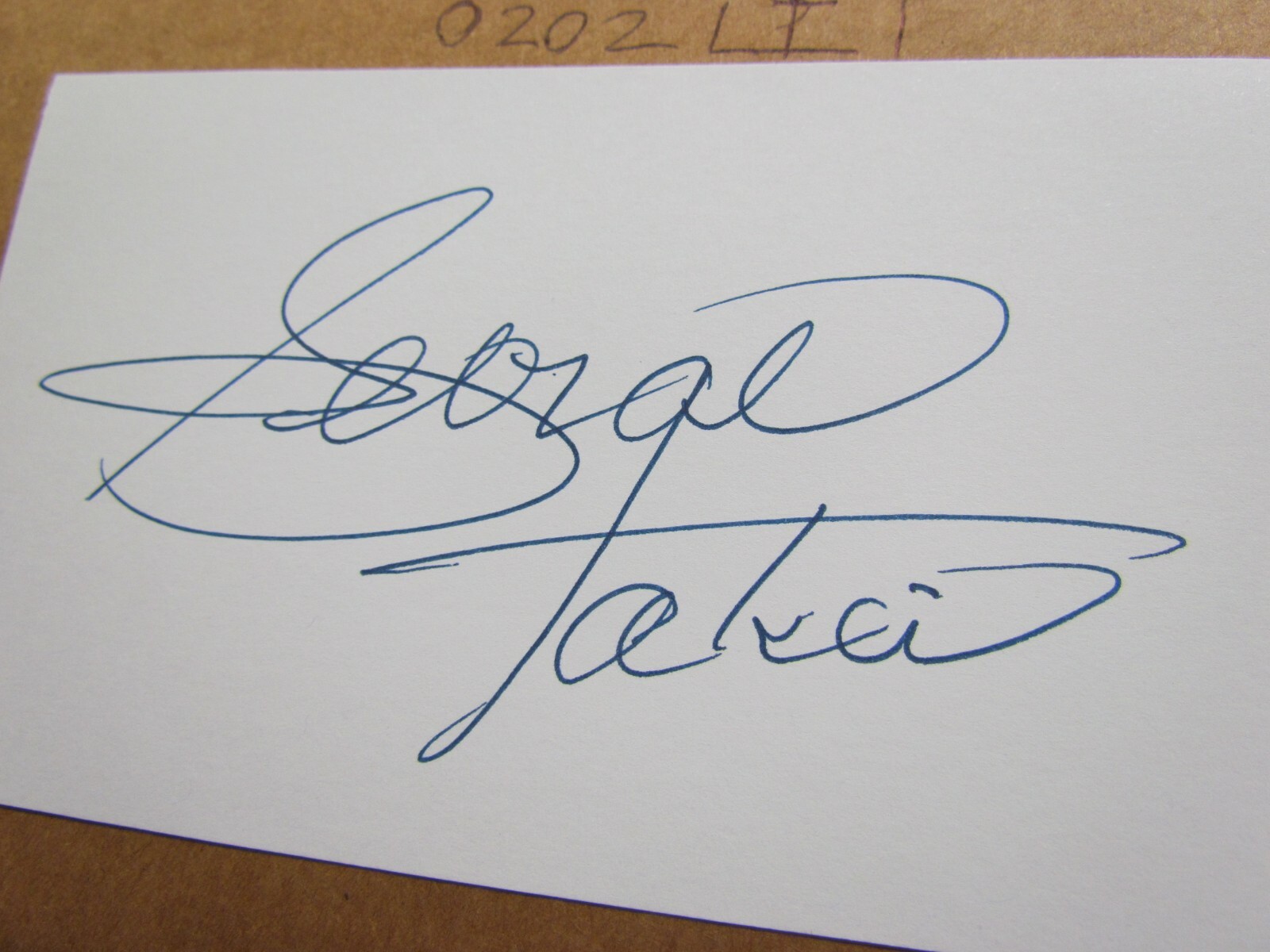 George Takei Signed Autographed Index Card Star Trek Mr. Sulu | eBay