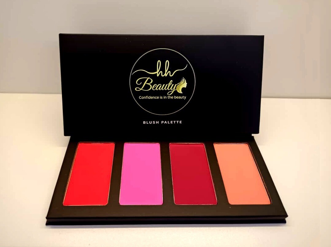 4 Colors Blush Makeup Palette, Long lasting Matte Mineral Face Blush ...