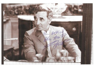 RARE / PHOTO - CHARLES AZNAVOUR / AUTOGRAPHE DEDICACE SIGNATURE SIGNE ...