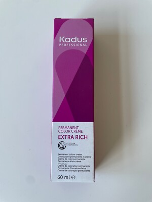 Kadus Professional Permanent Color Cream Extra Rich Hair Dye 60ML New ...