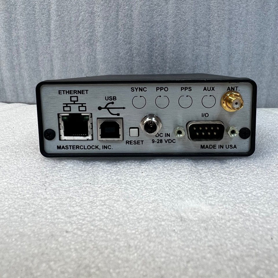 Masterclock NTP100-GPS-HS | High-Stability OCXO GPS NTP Time Server ...