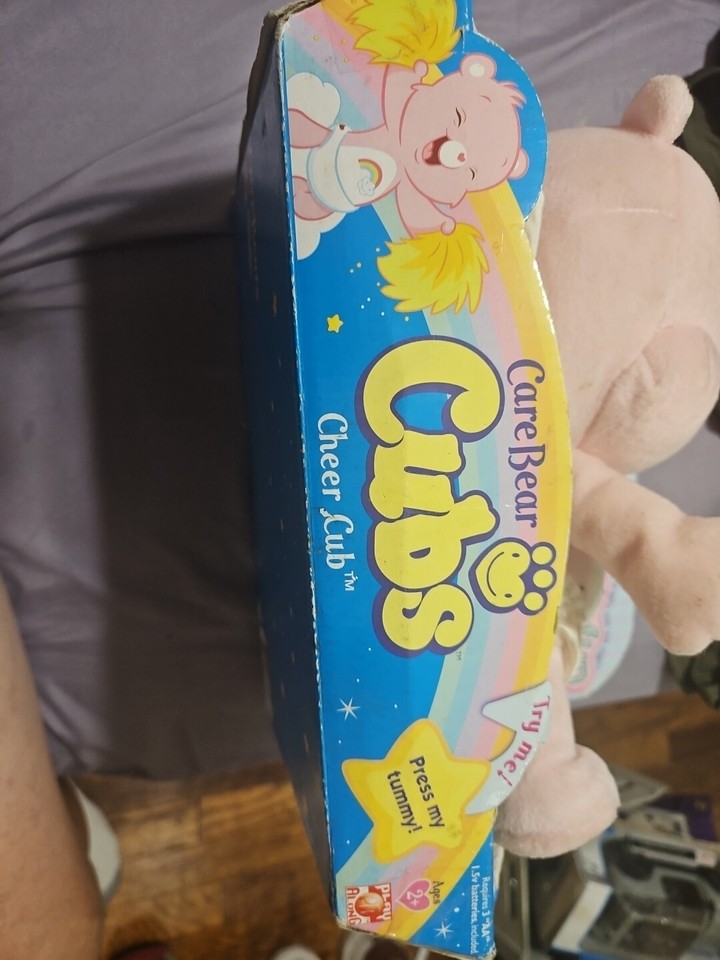 Care Bear Cubs Cheer Cub Giggle Fun 2005 Plush Pink Rainbow In Box ...