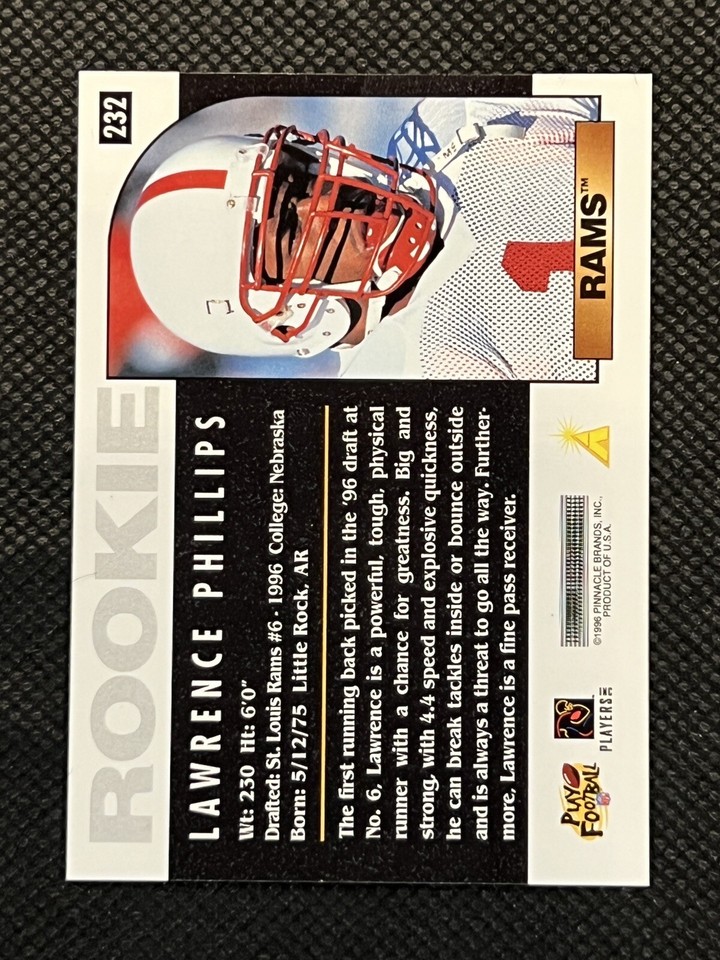1996 Lawrence Phillips Score RC #232 | eBay