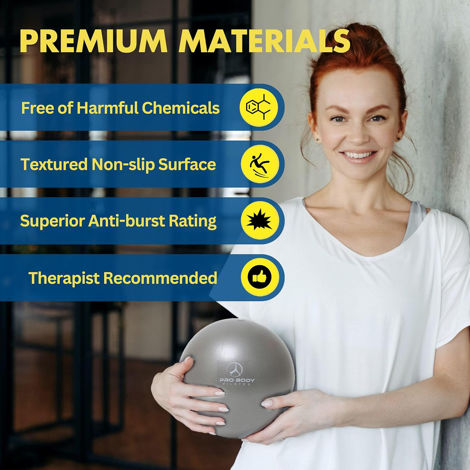 Ball Small Exercise Ball, 9 Inch Bender Ball, Mini Soft Yoga Ball ...