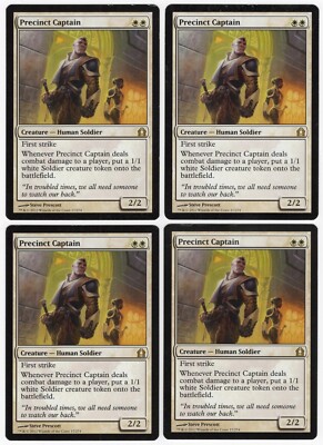 Precinct Captain x4 4x 2012 Return to Ravnica PLAYSET White Creature MTG LP AZ1 | eBay