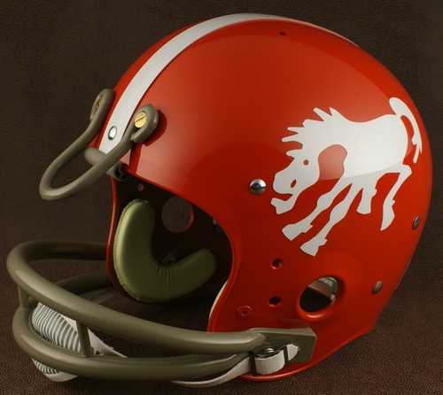 DENVER BRONCOS 1962-1965 NFL Authentic THROWBACK Football Helmet | eBay