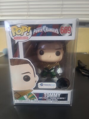 Funko Power Rangers Metallic Unmasked Green Tommy 669 Galactic Toys ...