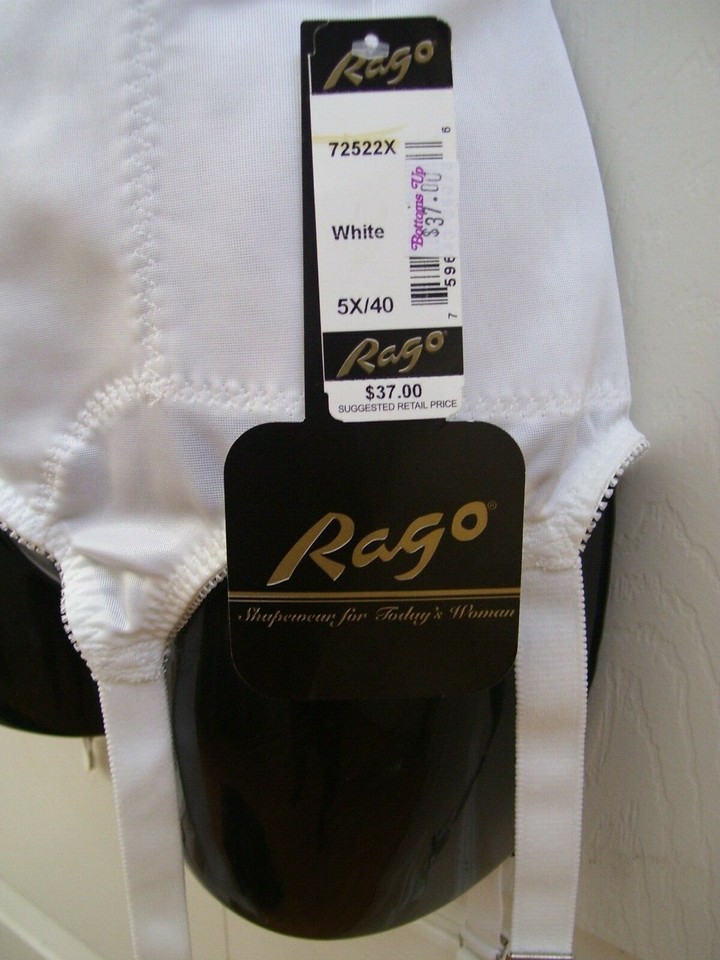 Vintage RAGO White Garter Waist Belt Retro Style Fits 40" Waist NWT | eBay