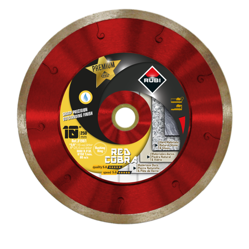 RUBI Red Cobra Premium Diamond Blade (Wet) | eBay
