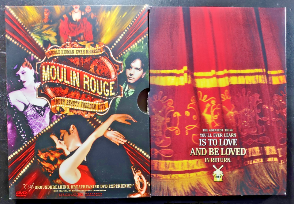 Moulin Rouge DVD (2 Disc Set) & Soundtrack CD Movie & Music Nicole ...