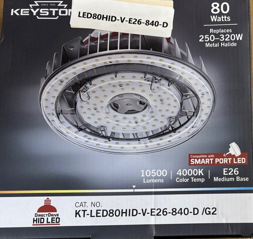 Keystone LED Light Bulb 80W Lamp KT-LED80HID-V-840-D Replace 250W Metal ...