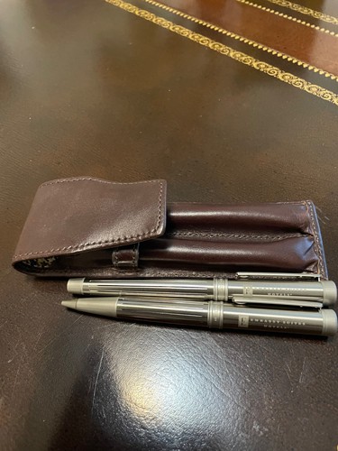 Cutter and Buck Pen Set/Leather Case Embassy Suites | eBay