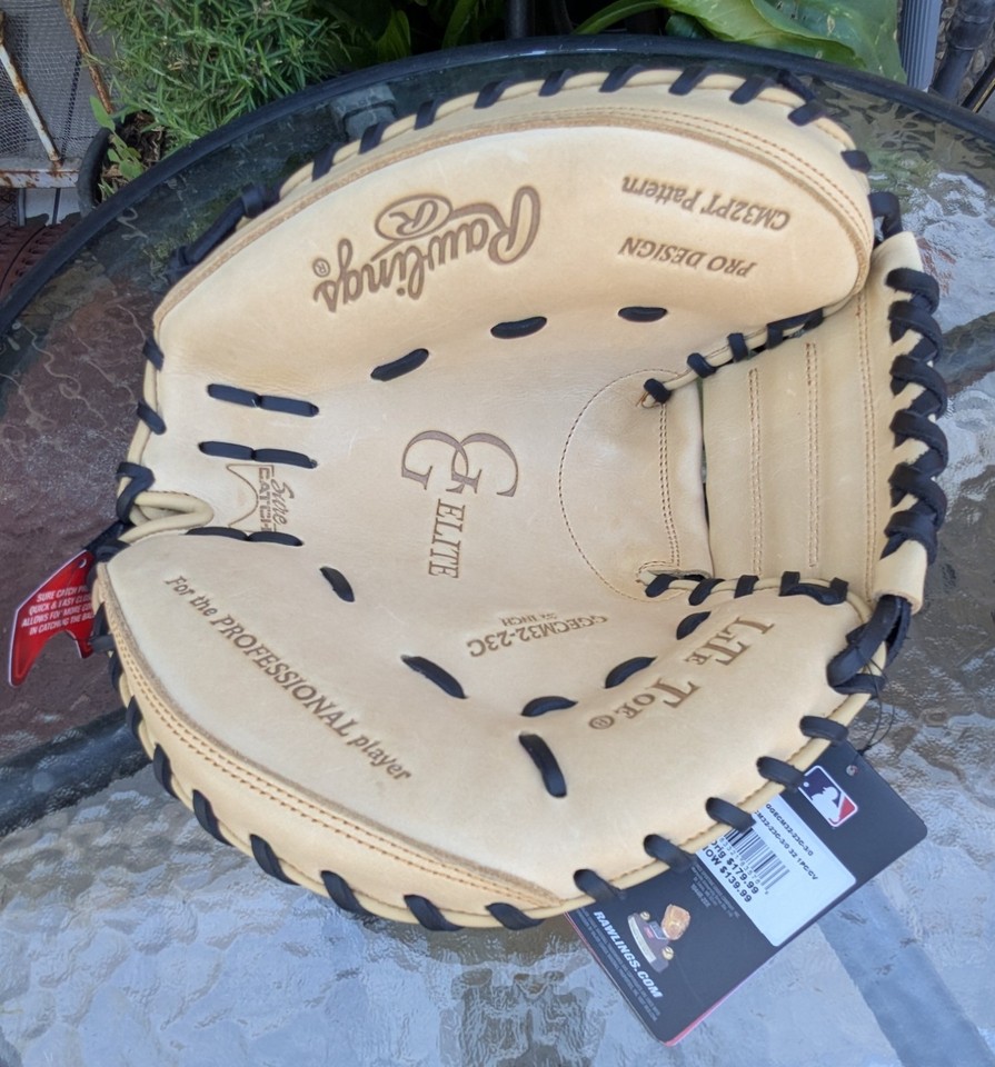 Rawlings GG ELITE Series Catcher's Mitt Model-GGECM32-23C 32" RHT ...