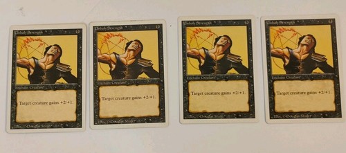 1993 3rd Edition Magic The Gathering MTG BLACK (12) Card Lot UNHOLY ...