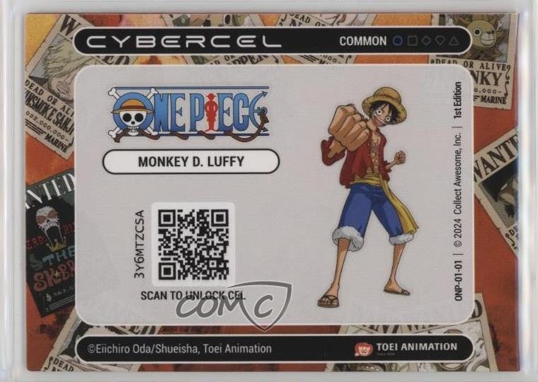 2024 Cybercel One Piece Series 1 Monkey D Luffy #ONP-01-01 13xi | eBay