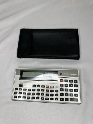 Vintage Casio FX-720P Personal Computer Calculator RamCard With Case ...