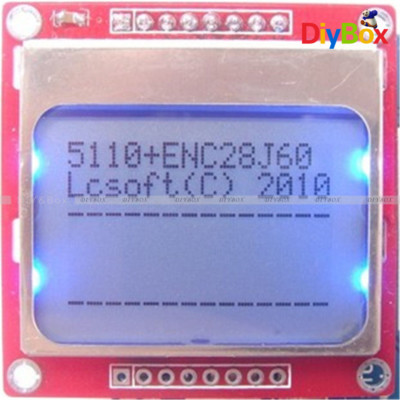 White/Blue 84 * 48 Nokia 5110 LCD Display Screen Module Module for ...