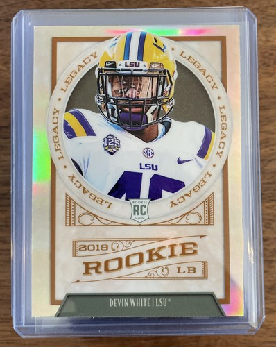 2019 Legacy Devin White LSU Silver Prizm Rookie Card #160 Tampa Bay ...