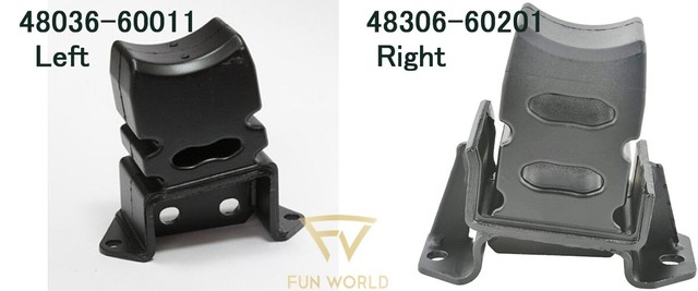 48036-60011 48306-60201 BUMPER SUB-ASSY, REAR SPRING L/R set Genuine ...