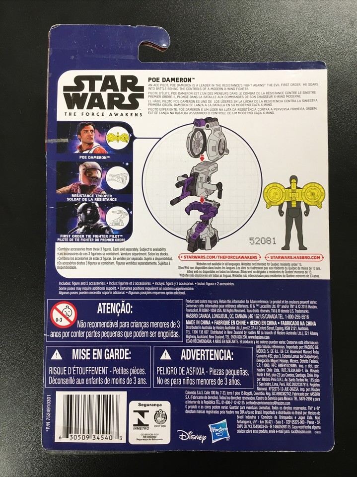 Hasbro Star Wars Hasbro 2015 Force Awakens Poe Dameron | eBay