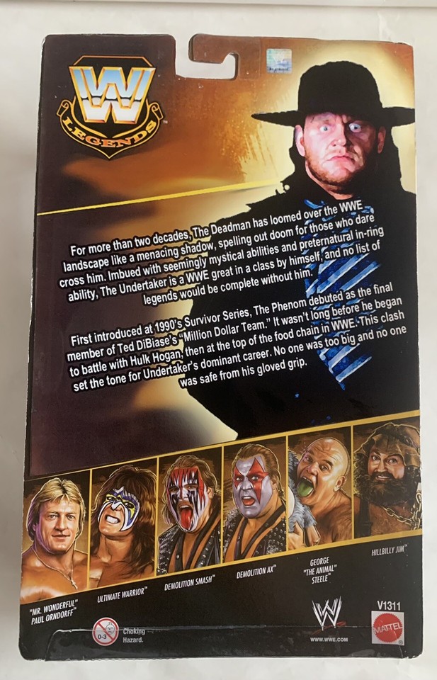WWE Mattel Undertaker Figure In Custom Legends Packaging | eBay