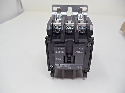 EATON C25DND330 120 VAC 3 Pole 30 AMP Definite Purpose Contactor | eBay