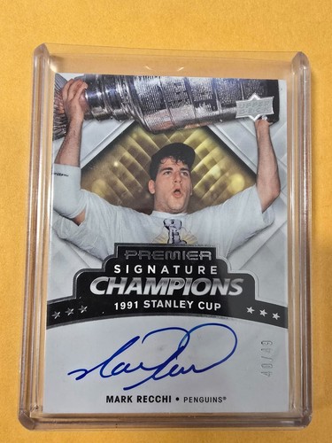 Mark Recchi 2019-20 Upper Deck Premier Signature Champions #SC-MR /49 ...