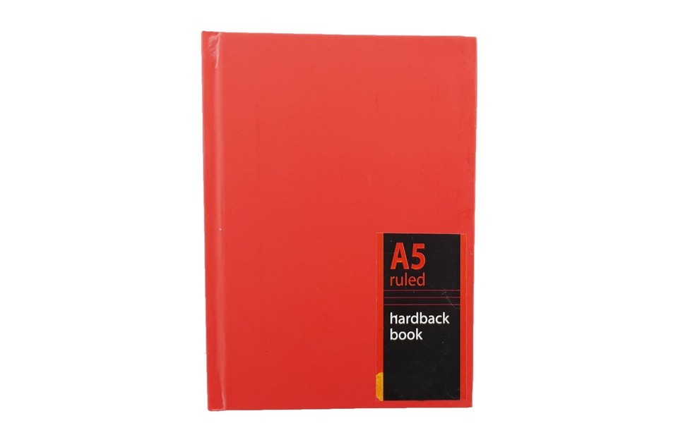A5 Hardback Book Notebook Ruled School Home Office Diary Address Book ...