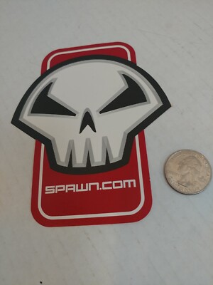 SPAWN LOGO Promo STICKER Decal Todd McFarlane Toys Comics Exclusive ...