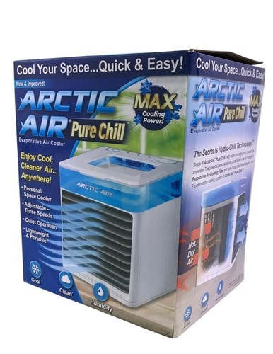 Arctic Air Pure Chill Evaporative Air Cooler Powerful 3-Speed Personal ...