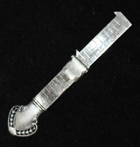 George Webster Sterling Silver Hem Ruler Caliper Art Deco | eBay
