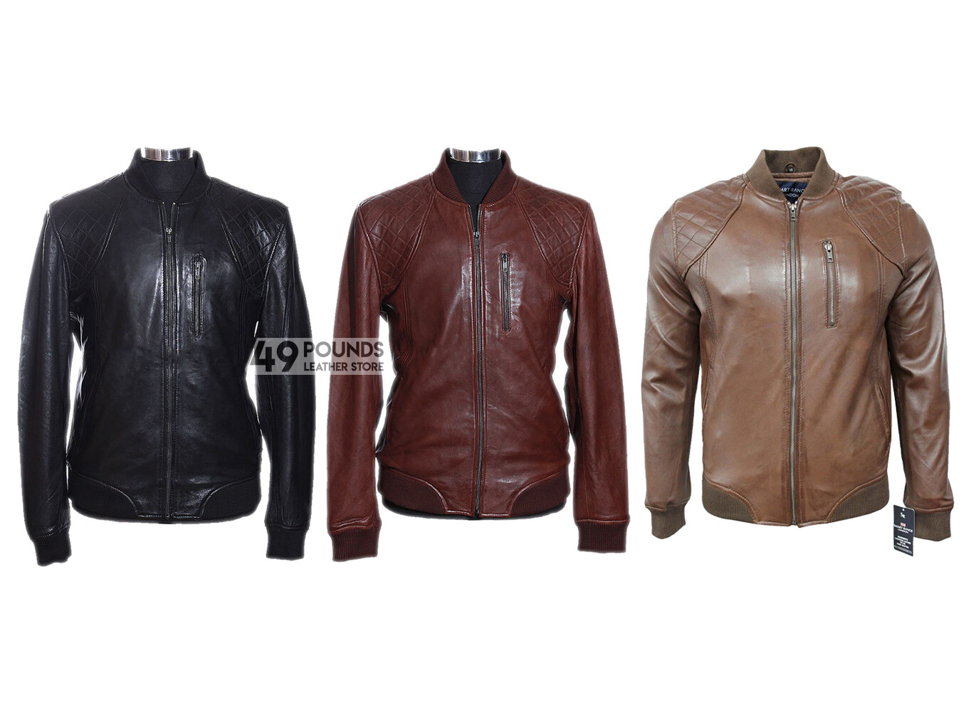 Mens 70'S RETRO BOMBER JACKET CLASSIC STYLE REAL SOFT LEATHER NB-OZ ...