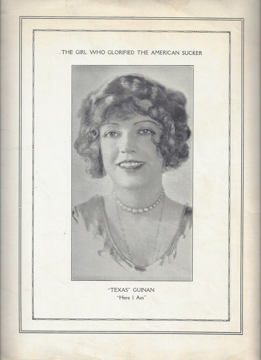 Texas Guinan Padlocks Of 1927