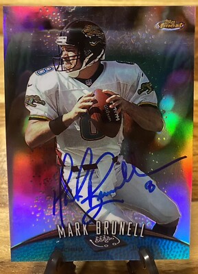 Mark Brunell 1998 Topps Finest JUMBO Refractor Signed AUTHENTIC ...