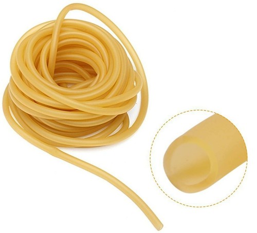 10M Natural Latex Rubber Band 3x6mm Tube Tubing for Hunting Slingshot ...