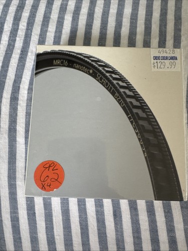 Circular polarizer X4 62 MM SCHOTT B270 Brand New. Still In Box. | eBay