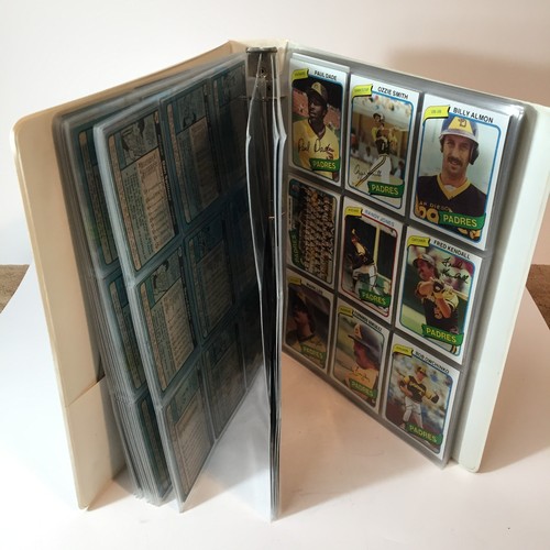 Vintage 1980 Topps Baseball Cards-Binder Full (275)-Excellent Cond. USA ...