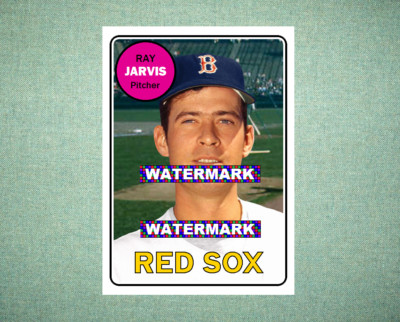 Ray Jarvis Boston Red Sox 1969 Style Custom Baseball Art Card | eBay