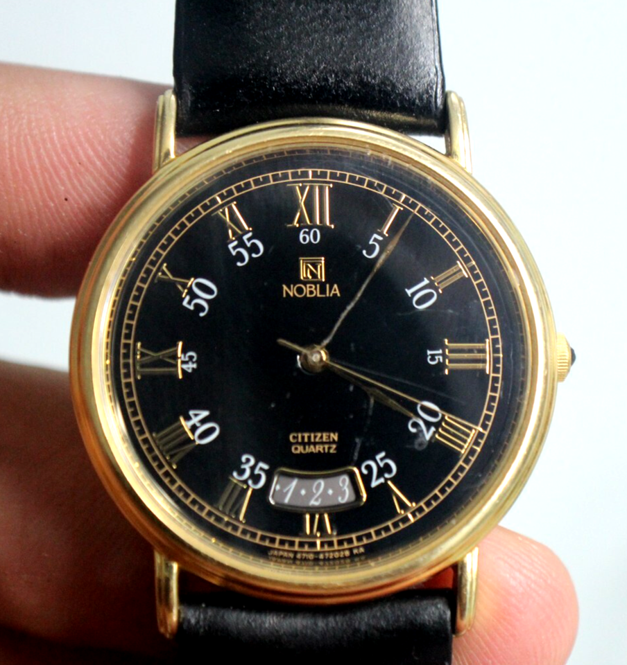 Vintage NOBLIA Citizen Date Quartz Men's Watch 9 4710-470231 | eBay