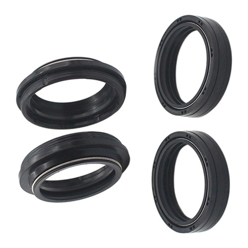 2Pcs Fork and Dust Seal Kit 41x52.2x11mm Waterproof Axle Oil Seal Dust ...