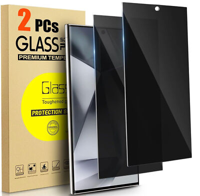 Privacy Anti-Spy Tempered Screen Protector For Samsung Galaxy S25 S24 ...