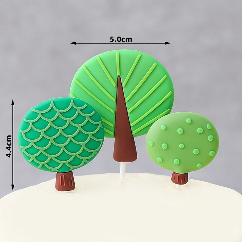 Cute Animal Theme Cake Topper Woodland Jungle Safari Lion Monkey Tiger ...