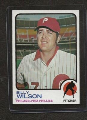 1973 Topps #619 Billy Wilson, Philadelphia Phillies, High Number, EX ...