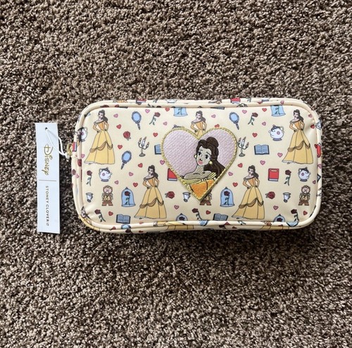NWT Stoney Clover Lane x Disney Princess Belle Small Pouch with Sewn ...