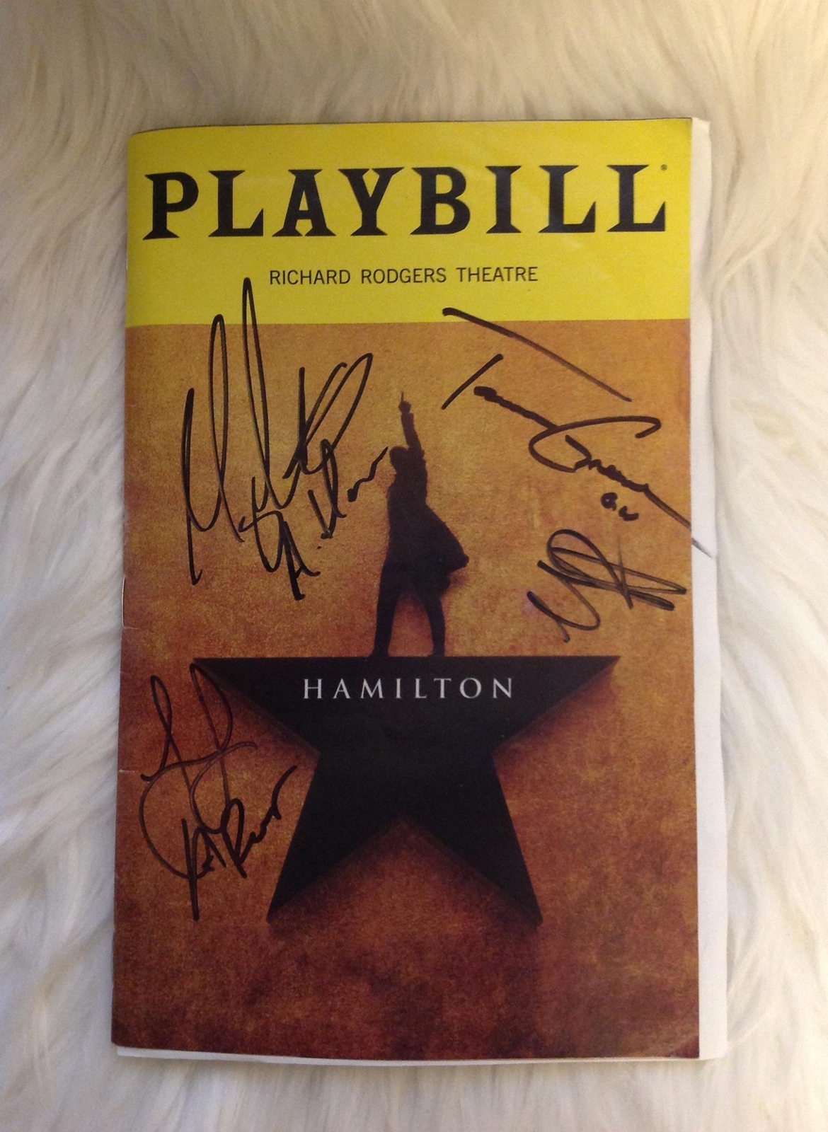 Hamilton Playbill New York Broadway show Dec 2023 Richard Rogers ...