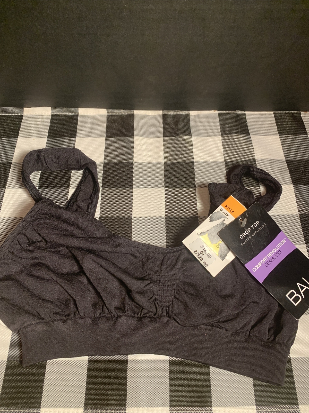 NWTBralette Bra Crop Top Seamless Soft Stretchy Wireless Tagless BALI ...